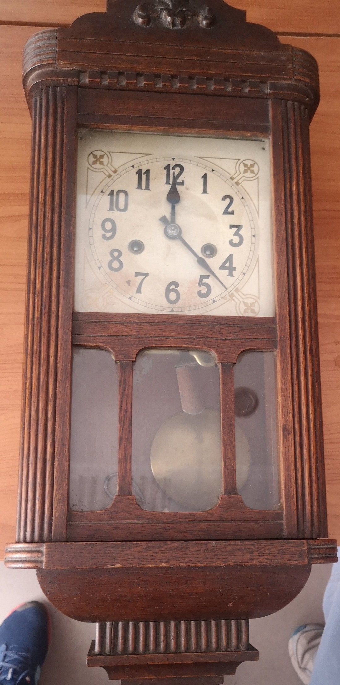Vintage German Pendulum Clock, Ancienne Montre, Mechanical Historical ...