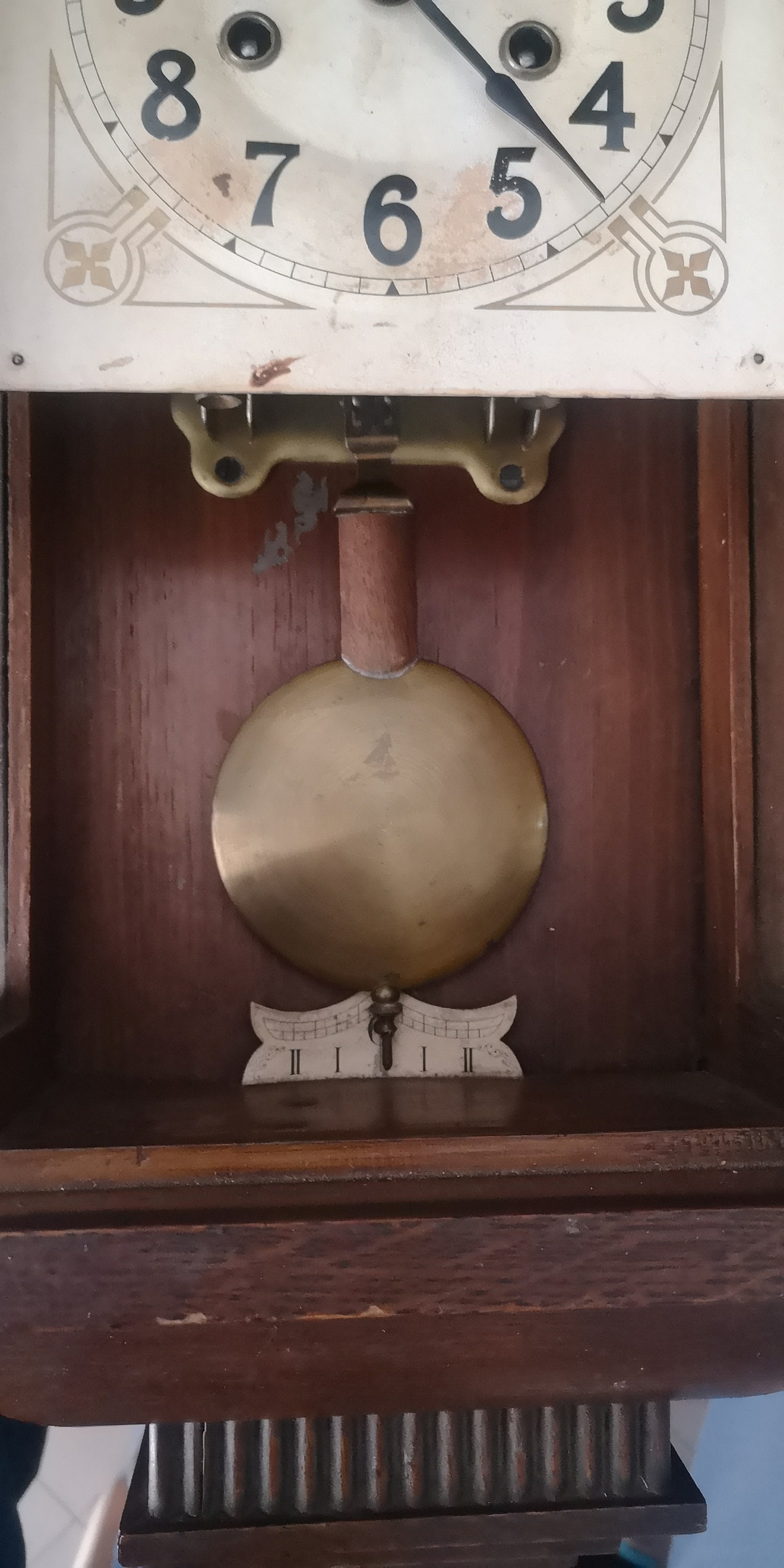 Vintage German Pendulum Clock, Ancienne Montre, Mechanical Historical ...