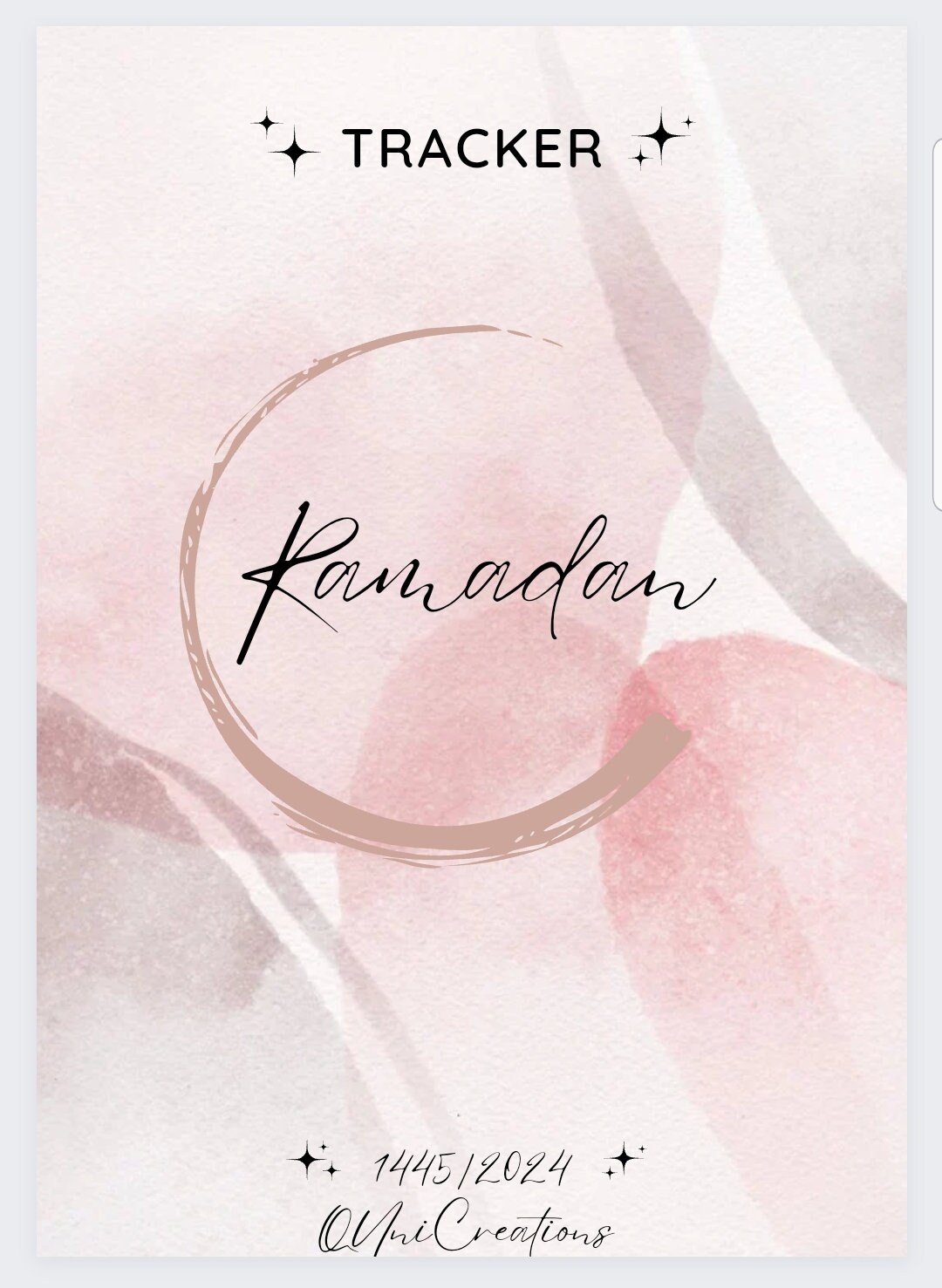 Daily Tracker Ramadan 2024, Pink Islamic Tracker, Calendar for Ramadan ...