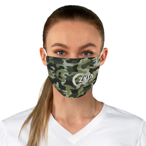 Zyia Active Rep Camo Print Fabric Face Mask | Etsy