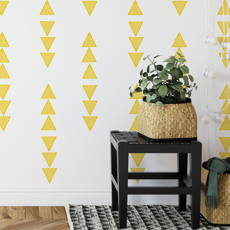 Triangle Wall Decal - Etsy