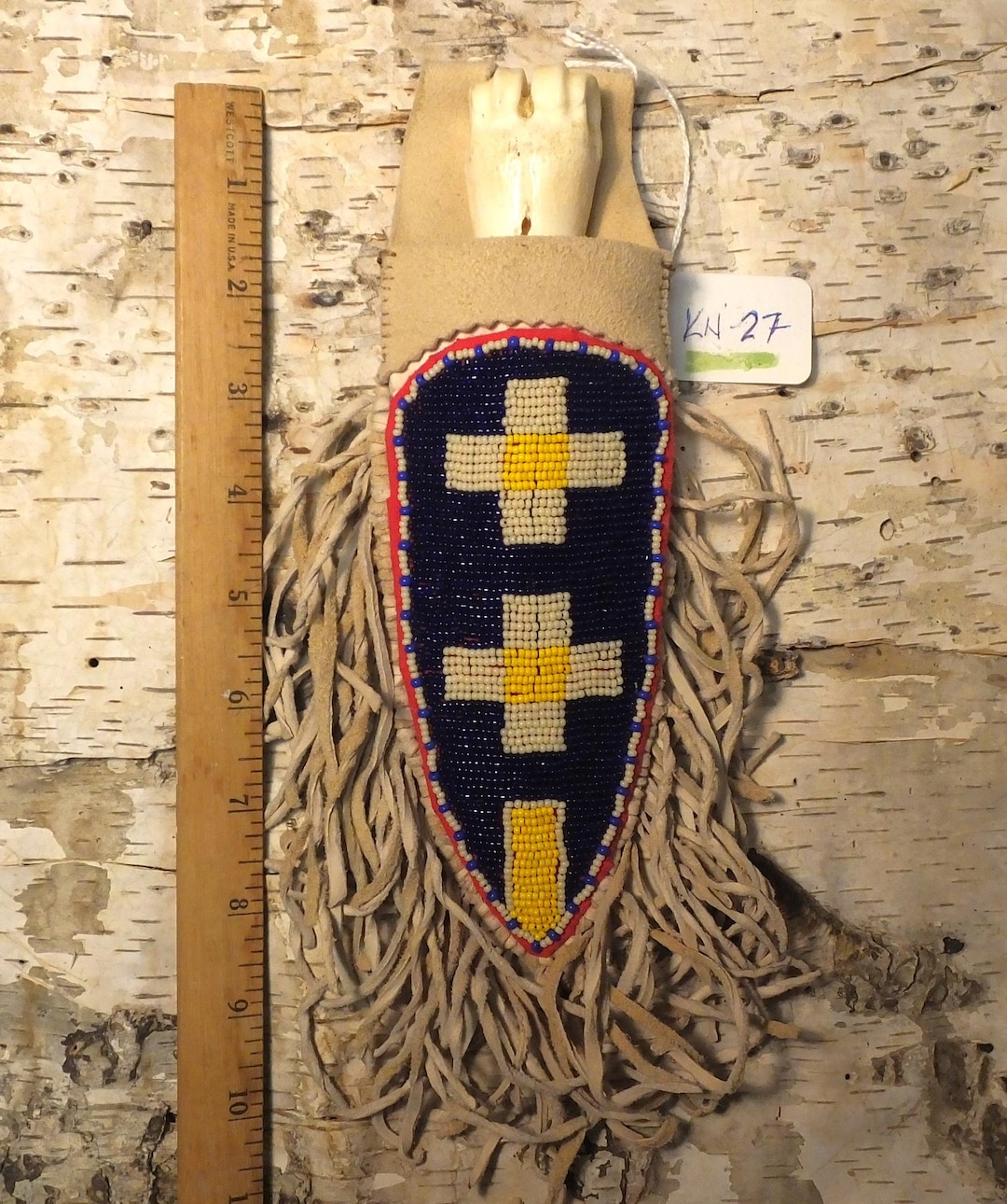 Native American Style Stone Belt Knife W/sheath - Etsy