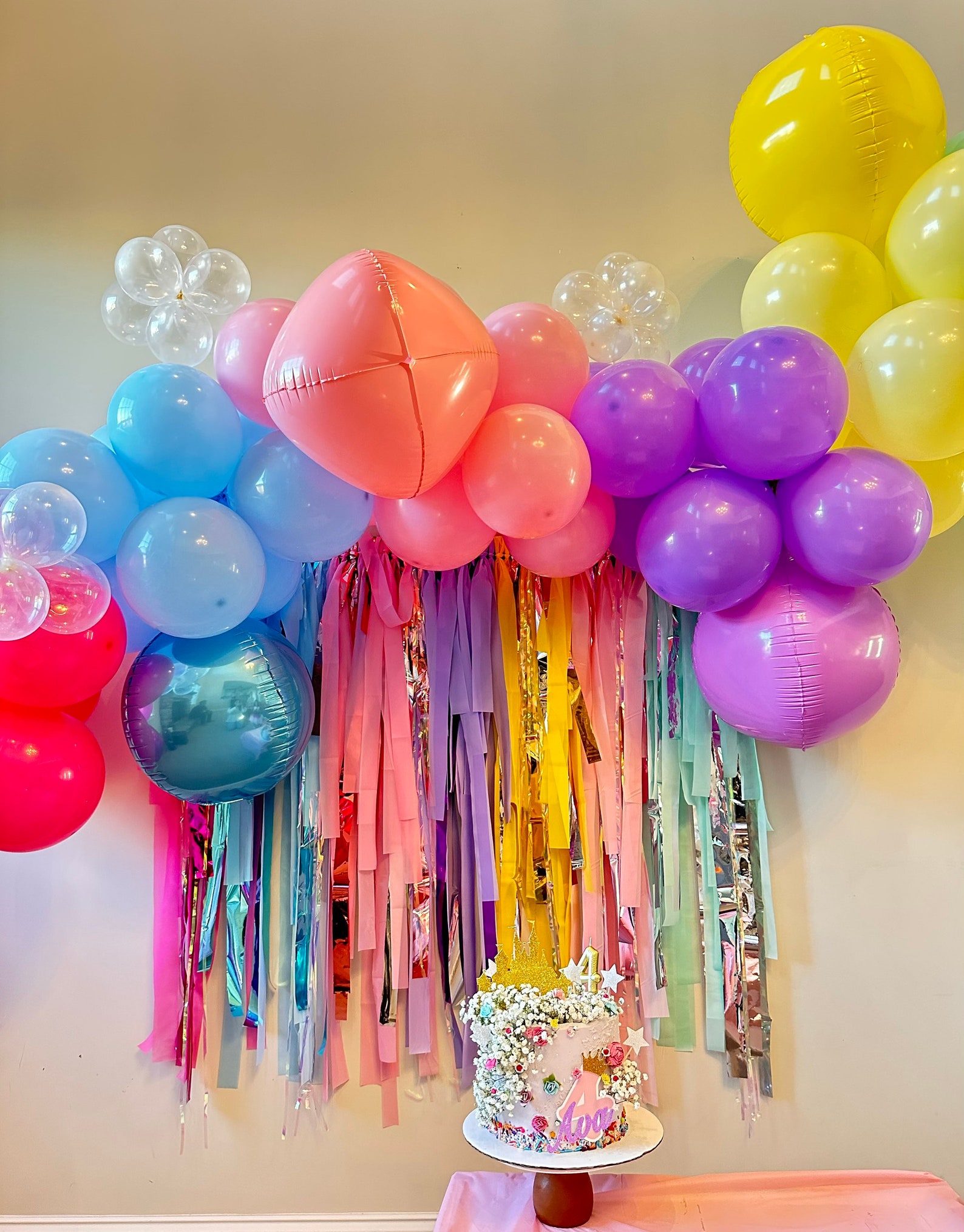 Princess Backdrop/little Pony/animal Party Backdrop/rainbow - Etsy