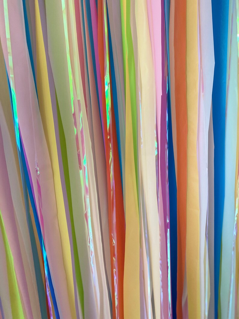 Rainbow Backdrop/ Bridal Shower / Colorful Fringes Backdrop - Etsy