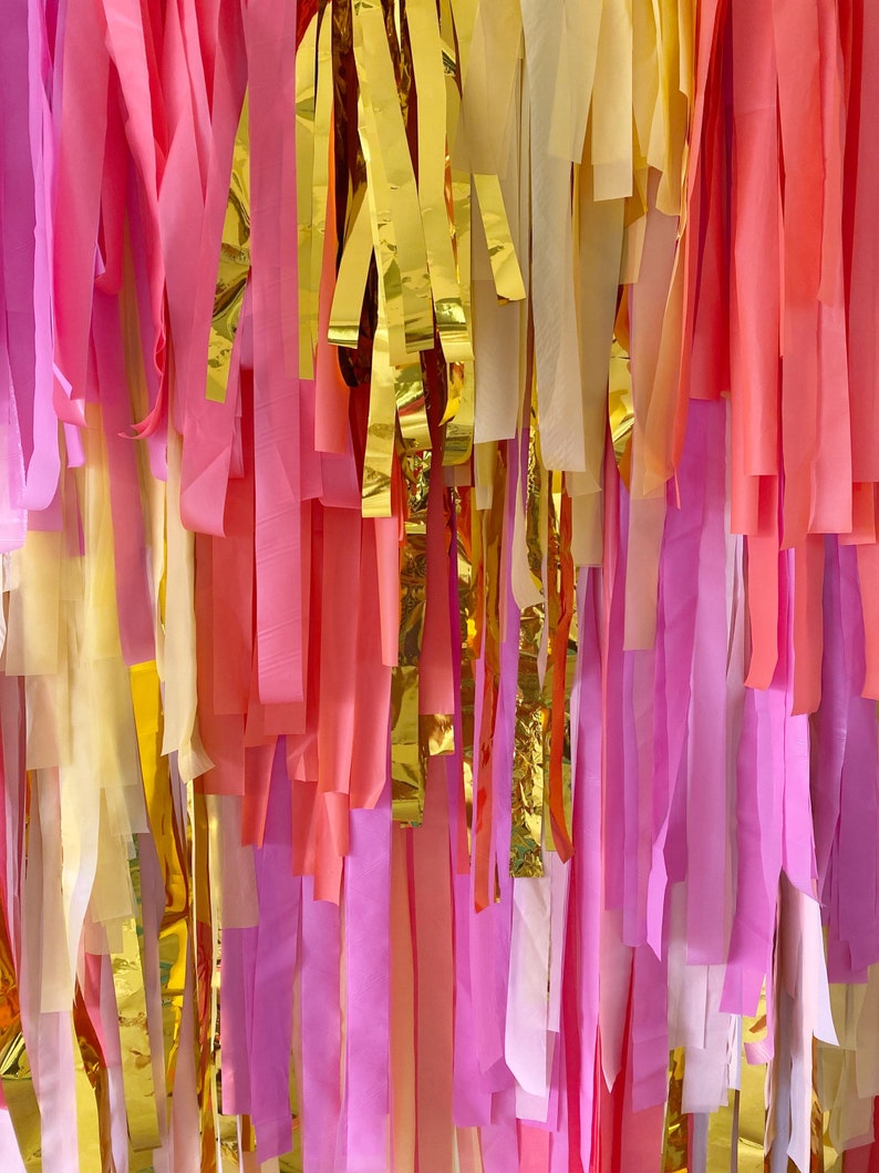 Golden and Orange Party Backdrop/bridal Shower Party - Etsy