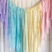 Pastel Ice Cream Fringes Backdrop, Plastic Streamers - Etsy