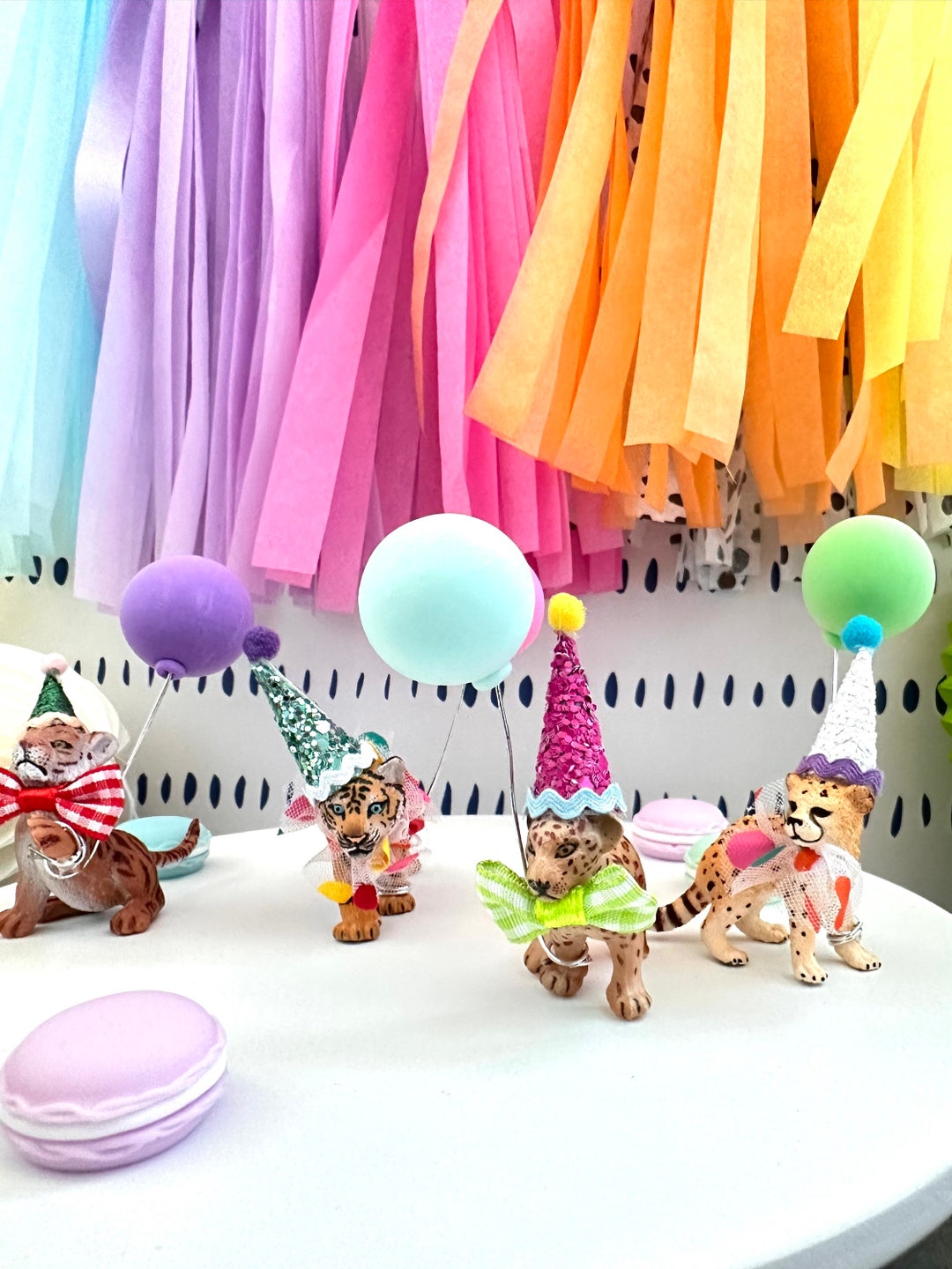 Wild Babies Party Cake Topper/cub Cake Topper/baby Lion/ Baby Cheetah ...