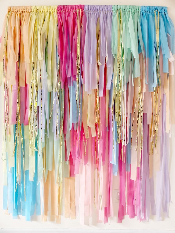 Pastel Party Backdrop/bridal Shower Party Backdrop/pink and - Etsy