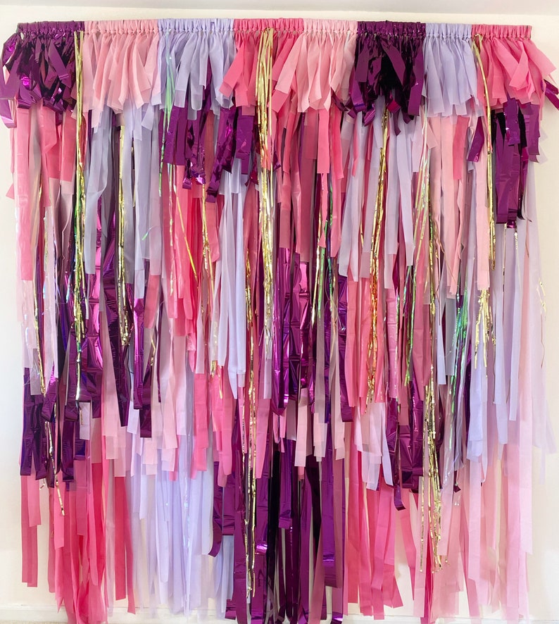Pink and Purple Party Backdrop/bridal Shower Party - Etsy