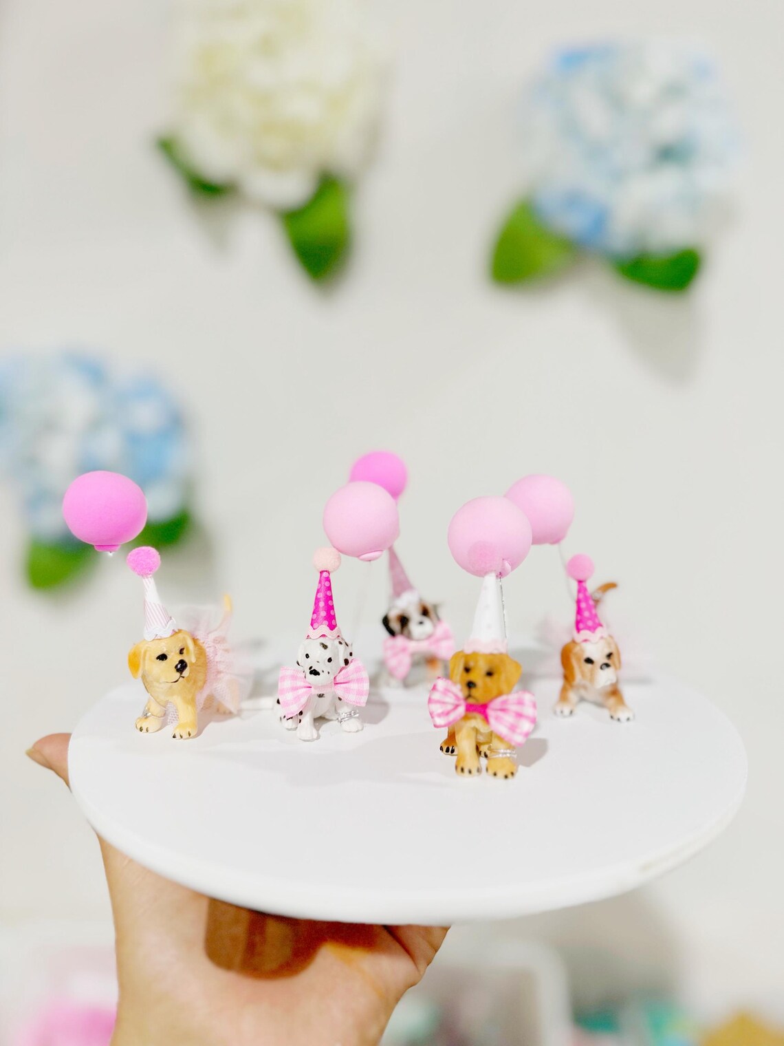 Paw Party Cake Topper/pups Cake Topper/puppy Dog/boys Pawty/gingham - Etsy