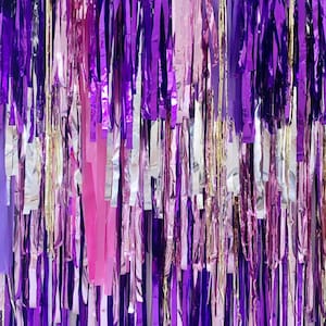 Metallic/disco Night Backdrop/pink and Purple Party Backdrop/colorful ...