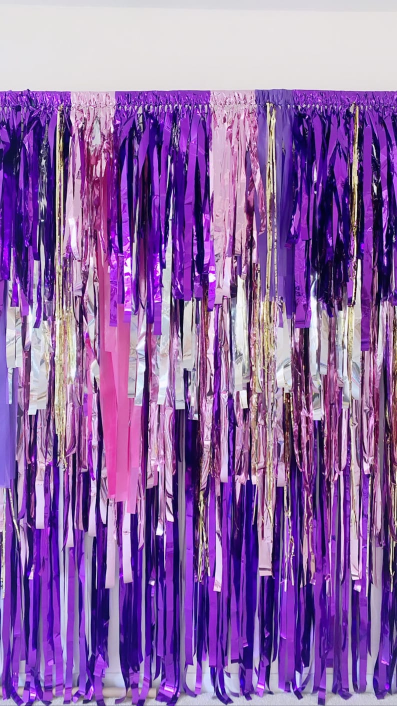 Metallic/disco Night Backdrop/pink and Purple Party Backdrop/colorful ...