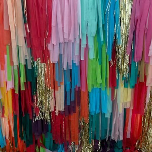 Colorful Fringe Backdrop/multicolor Backdrop/boho Party Backdrop ...