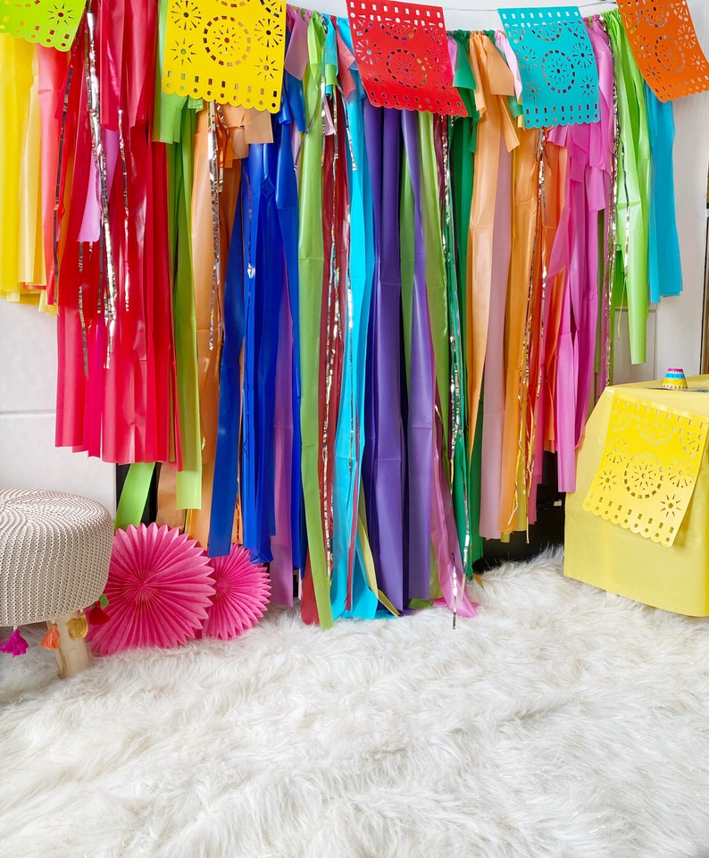 Mexican Fiesta Backdrop Fringes/taco Party/mexican Theme - Etsy