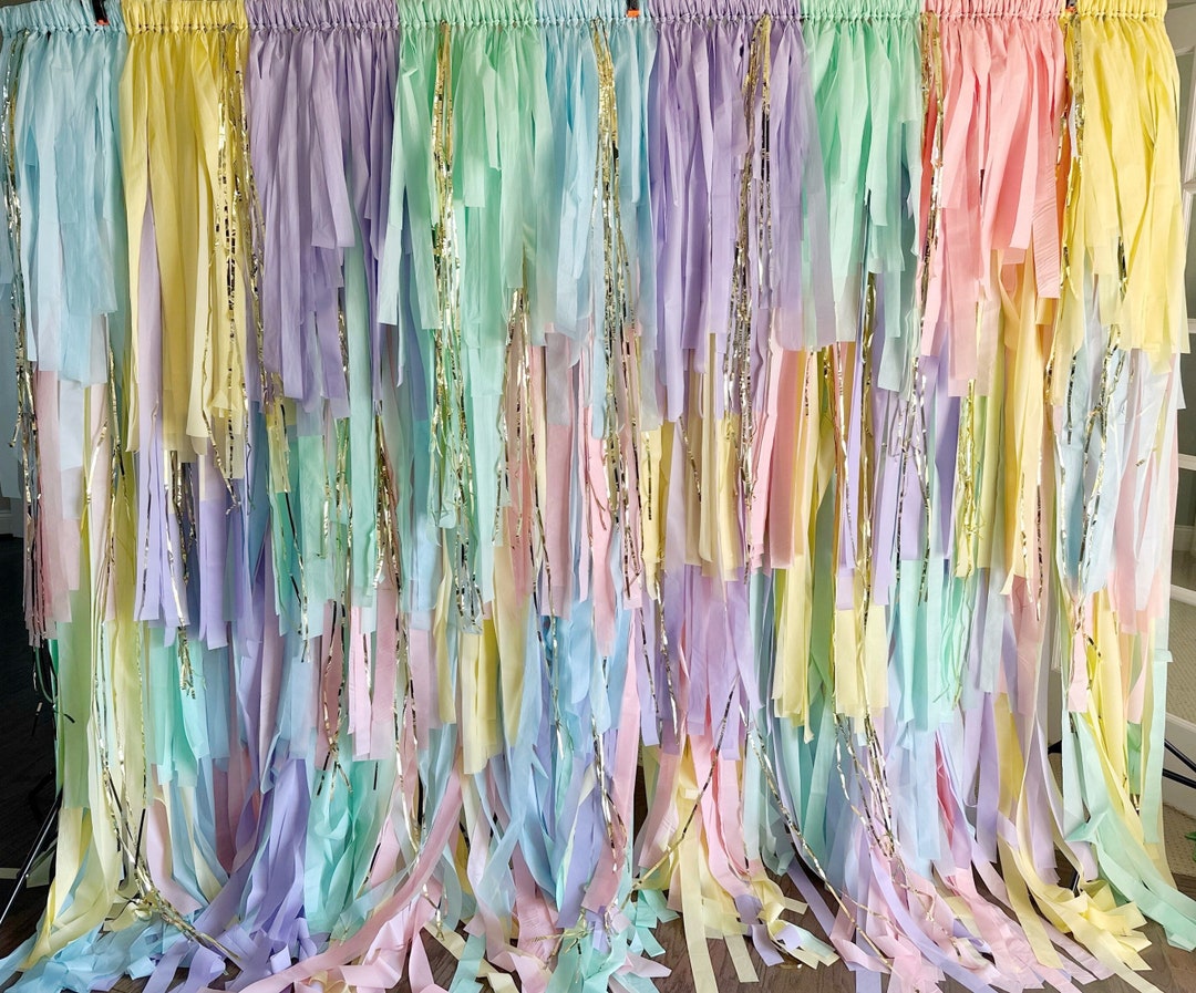 Rainbow/little Pony/animal Party Backdrop/netting Party Backdrop/wall ...