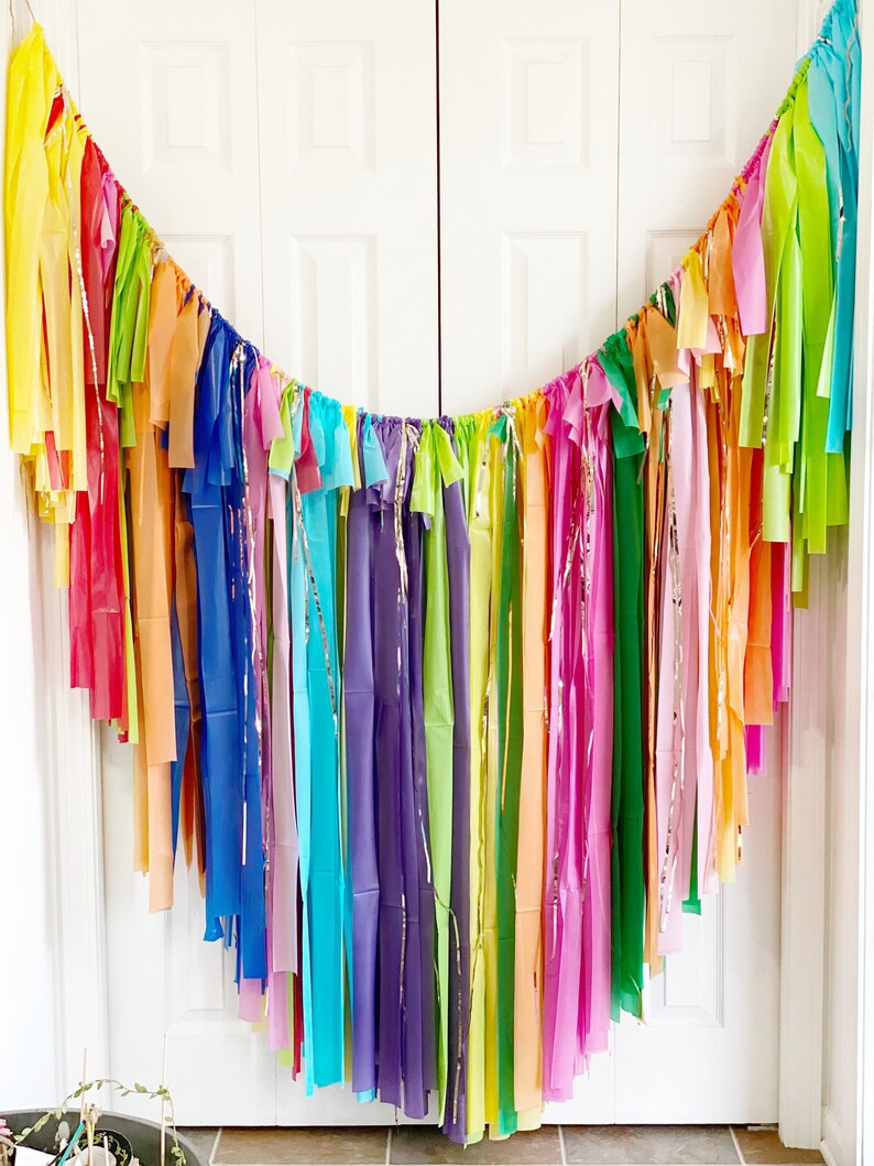 Colorful Fringe Backdrop: Mexican Fiesta Party Decor - Etsy
