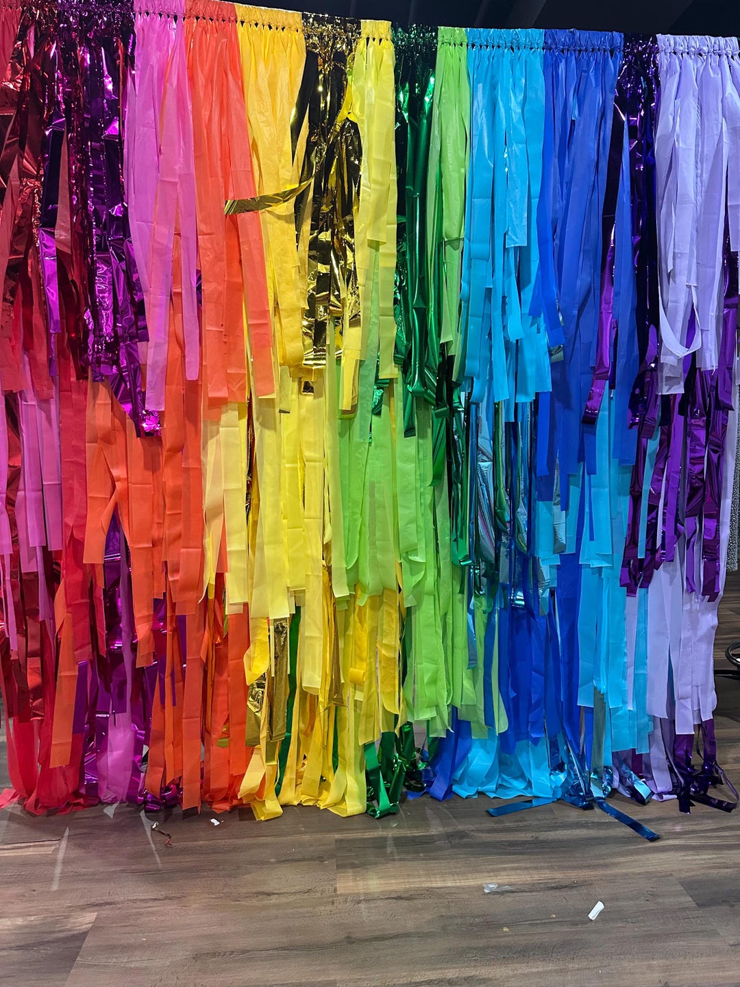 Rainbow Backdrop/ Pride Month/colorful Fringe Backdrop/multicolor ...