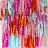 Colourful Party Fringe Wall Backdrop, Cusyomisable, Party Decoration ...