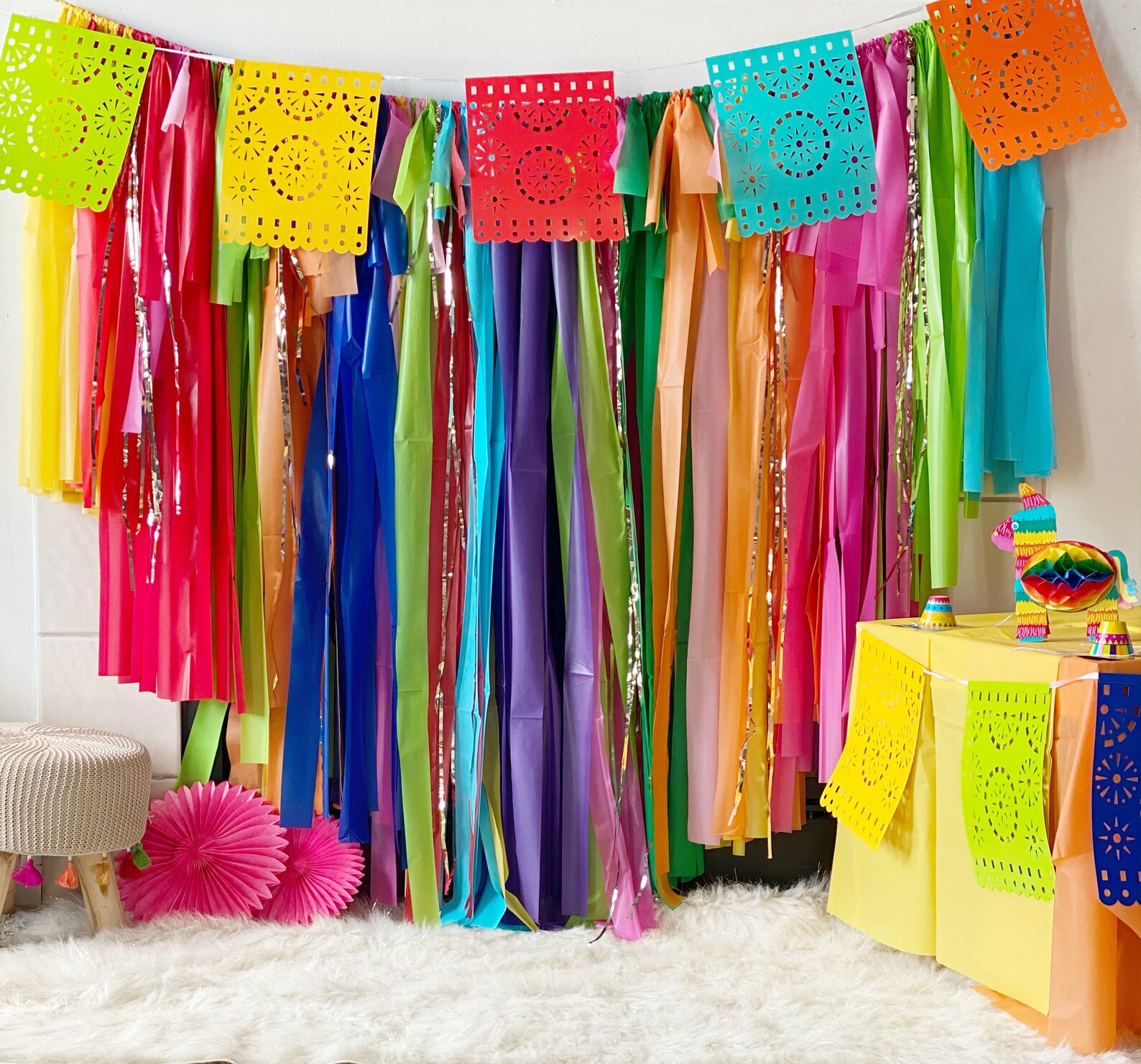 Fiesta Fringe Backdrop, Mexican Theme Party Decor - Etsy