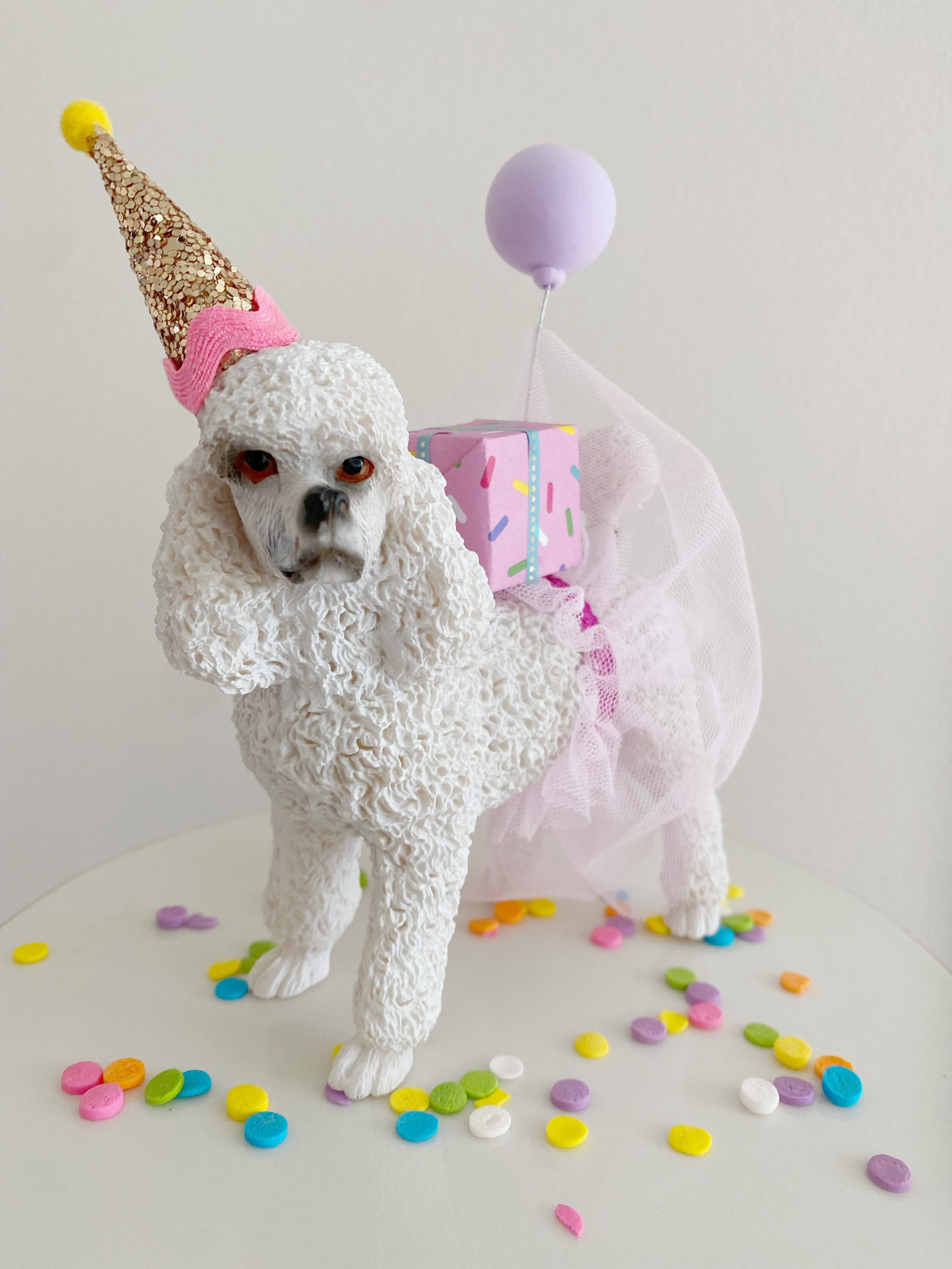Poodle Party Cake Topper/pups Cake Topper/puppy Dog/ Cat - Etsy