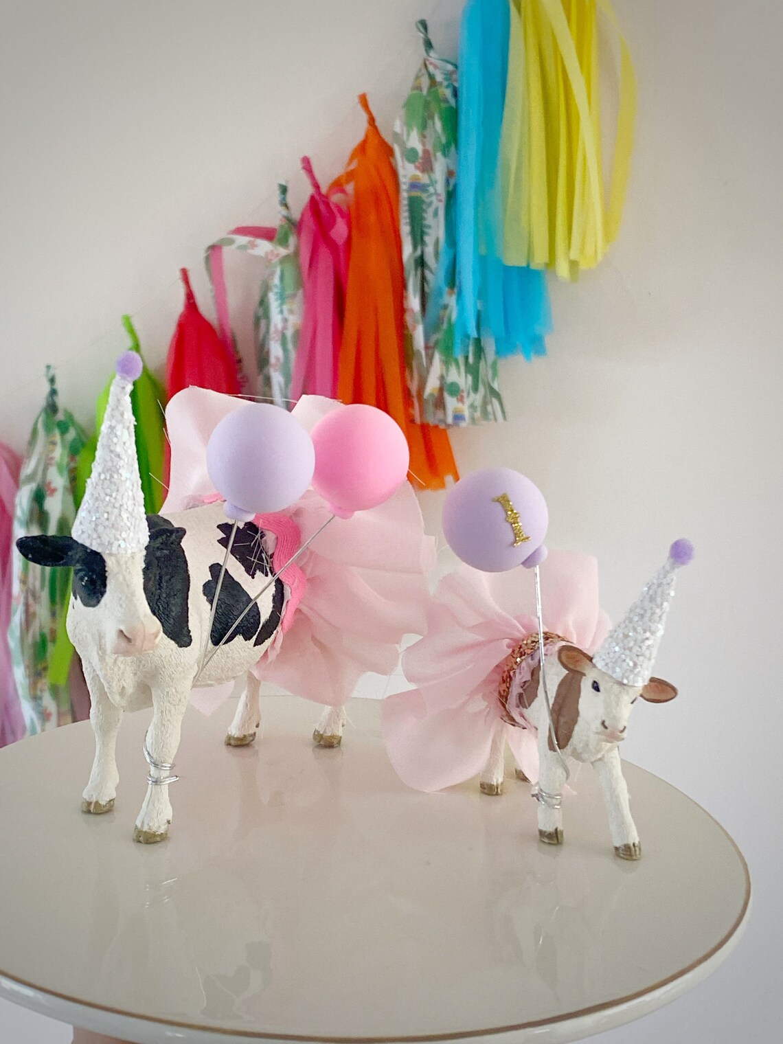 Cow Caketopper/farm Animal Cake Topper/babysheep/cow - Etsy