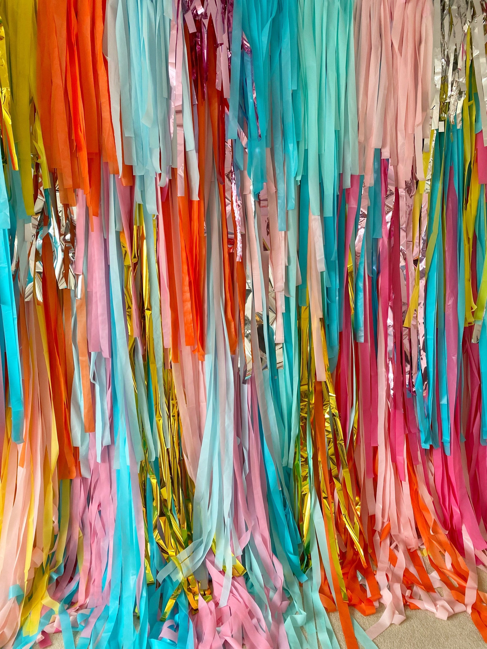 Fun and Bright Colorful Party Backdrop/bridal Shower Party Backdrop ...