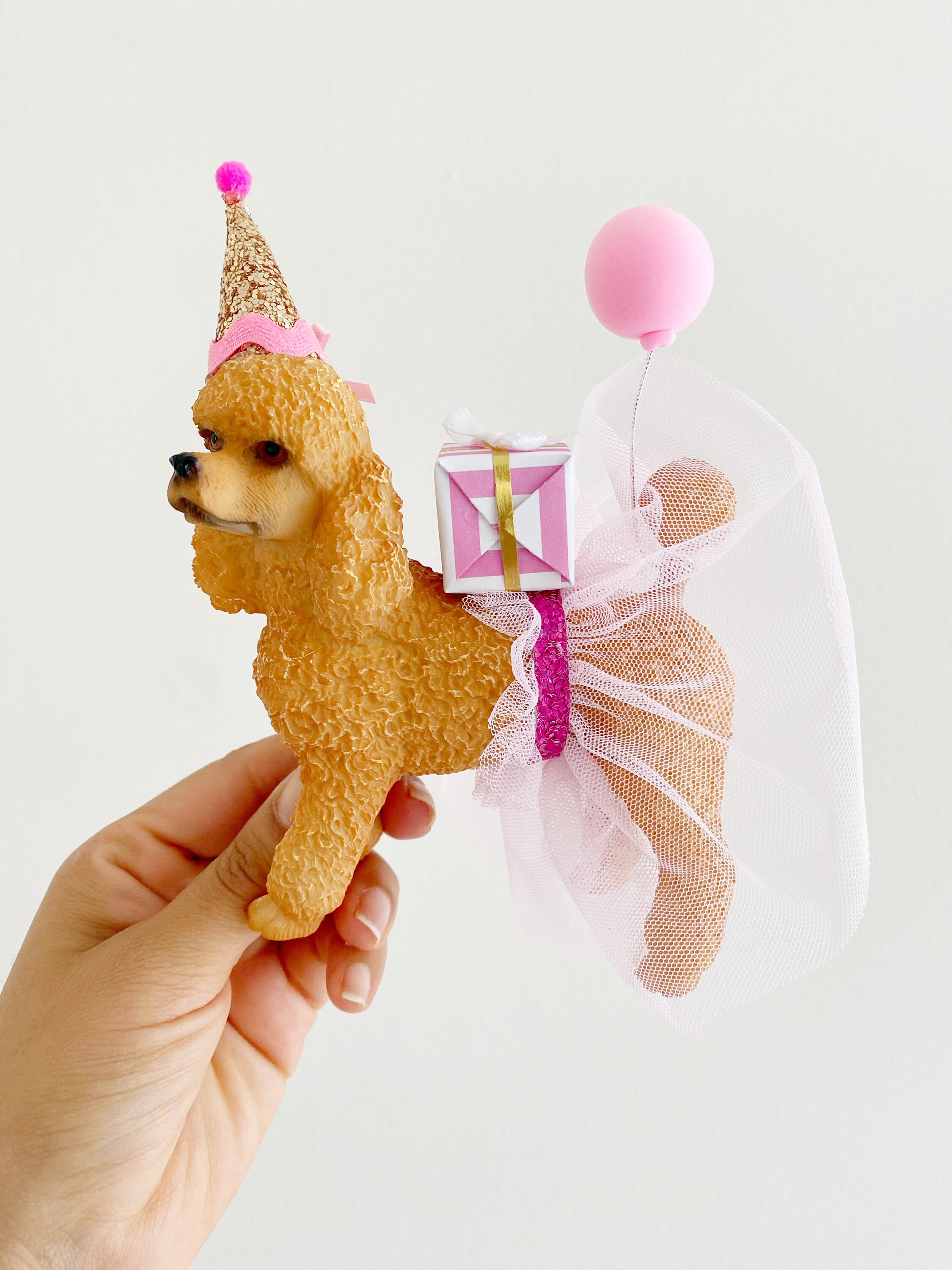 Poodle Party Cake Topper/pups Cake Topper/puppy Dog/ Cat - Etsy