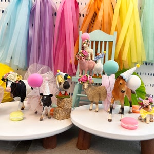 Farm Animal Caketopper/farm Birthday Cake Topper/babysheep/cow/foal ...