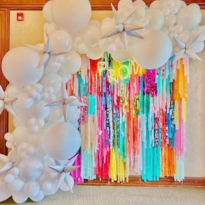 Prom Rainbow/ Fiesta Backdrop/colorful Party Backdrop/bright Rainbow ...
