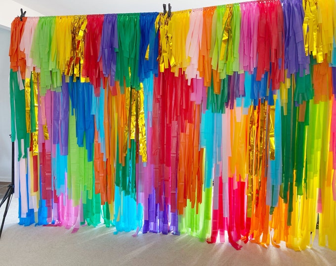 Fiesta Backdrop, Fiesta Decorations, Streamer Backdrop, Fringe Backdrop ...