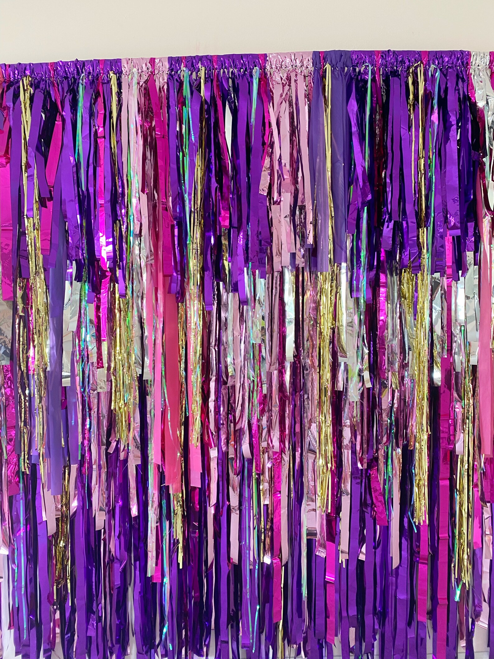 Metallic/disco Night Backdrop/pink and Purple Party | Etsy