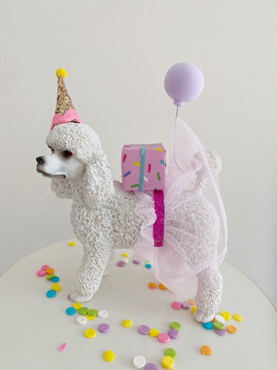Poodle Party Cake Topper/pups Cake Topper/puppy Dog/ Cat - Etsy