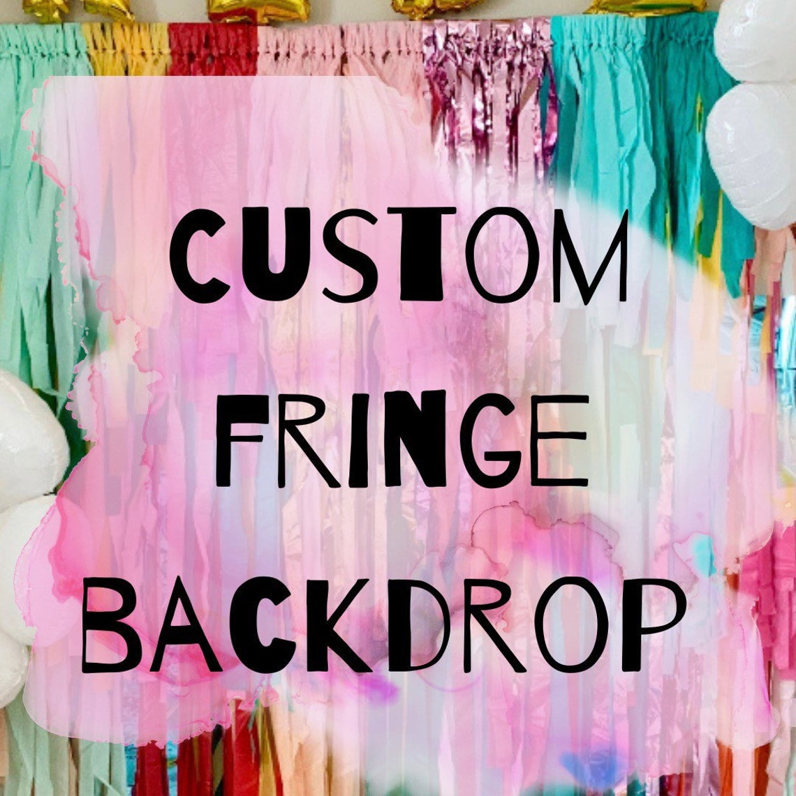 Customize Backdrop/colorful Party Backdrop/bright - Etsy