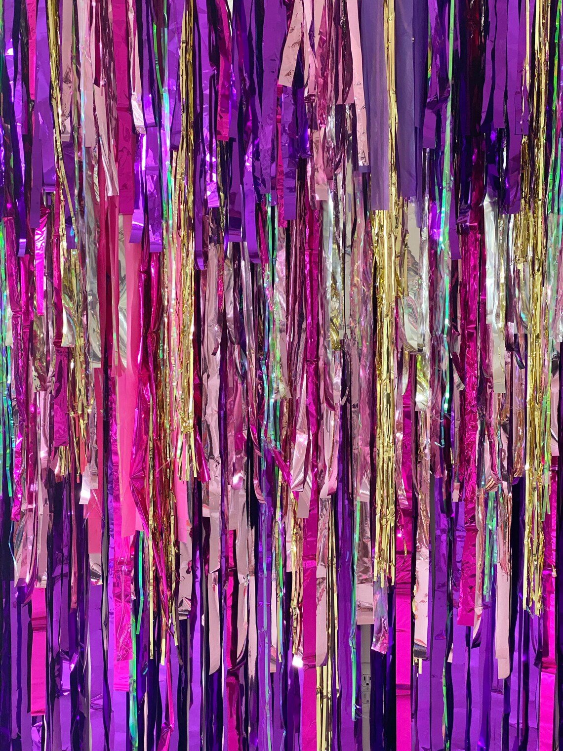 Metallic/disco Night Backdrop/pink and Purple Party | Etsy