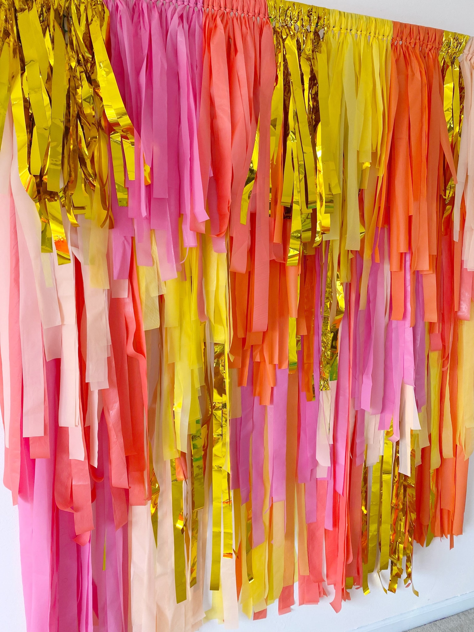 Golden and Orange Party Backdrop/bridal Shower Party - Etsy