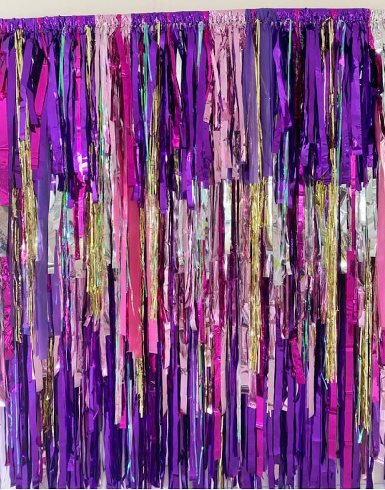 Metallic/disco Night Backdrop/pink and Purple Party Backdrop/colorful ...