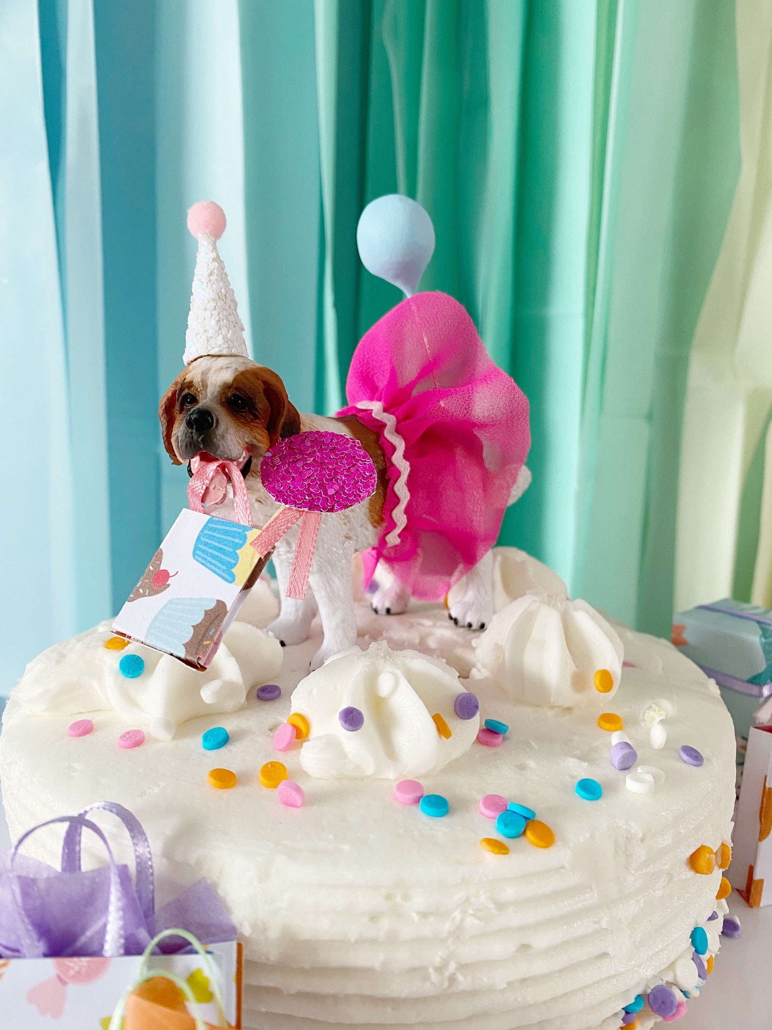 Dog Cake Topper/paw Topper/cute Dog Cake Topper/paw Party/kids - Etsy