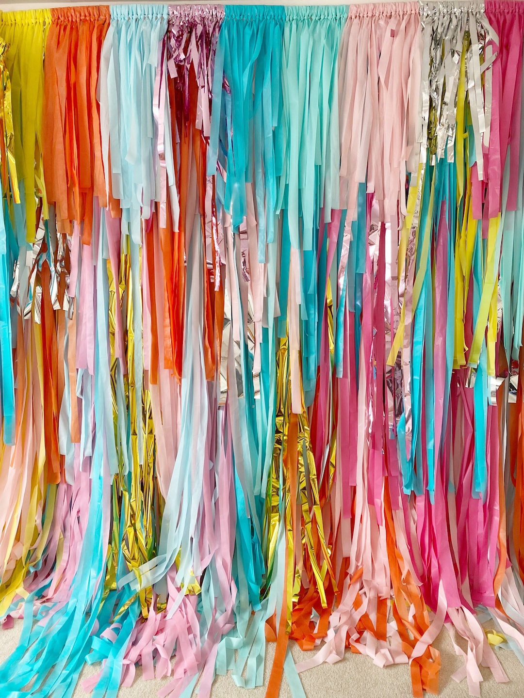 Fun and Bright Colorful Party Backdrop/bridal Shower Party Backdrop ...