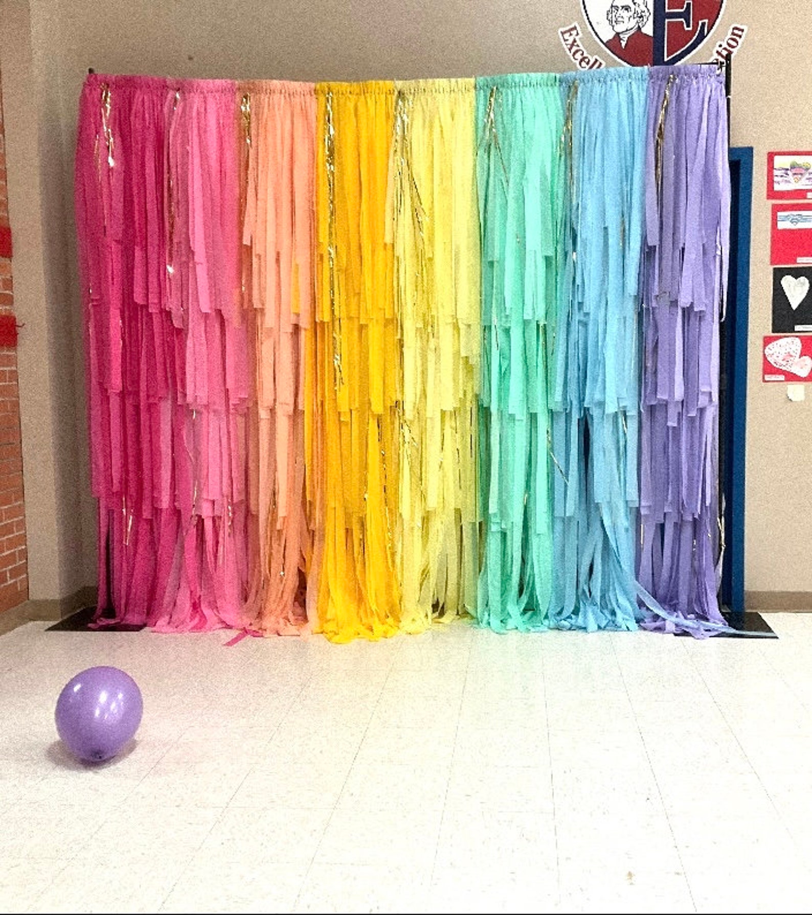 Rainbow/ Bluey Theme/art Party Backdrop/colorful Party Backdrop/bright ...