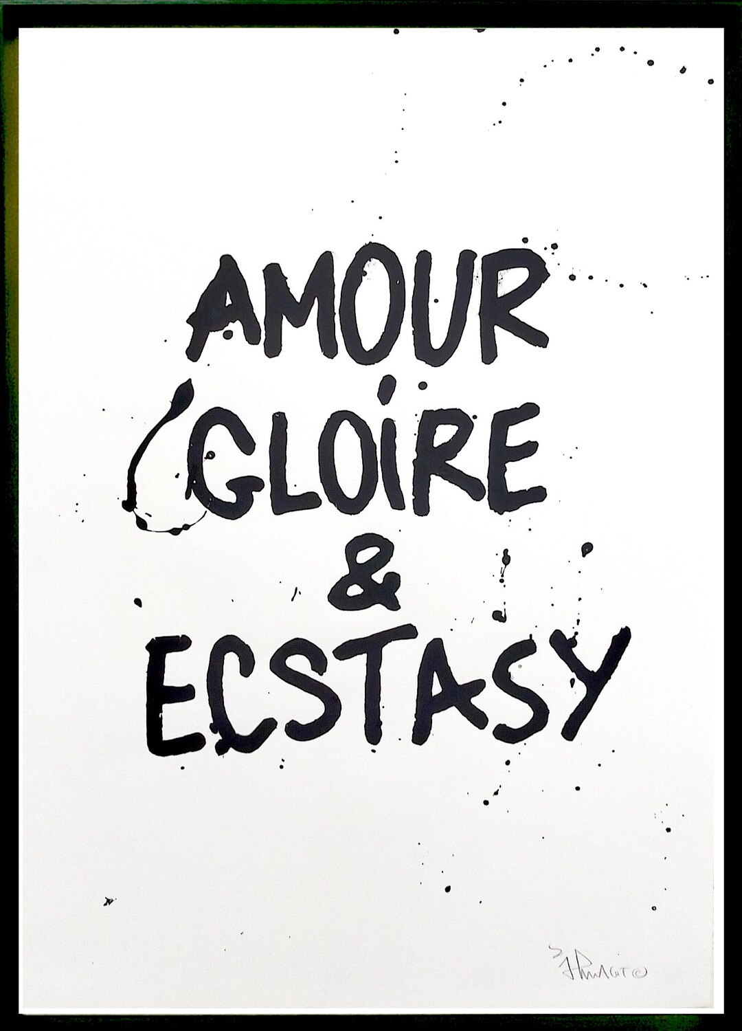 LOVE, GLORY & ECSTASY. Original Signed by Artist. - Etsy UK