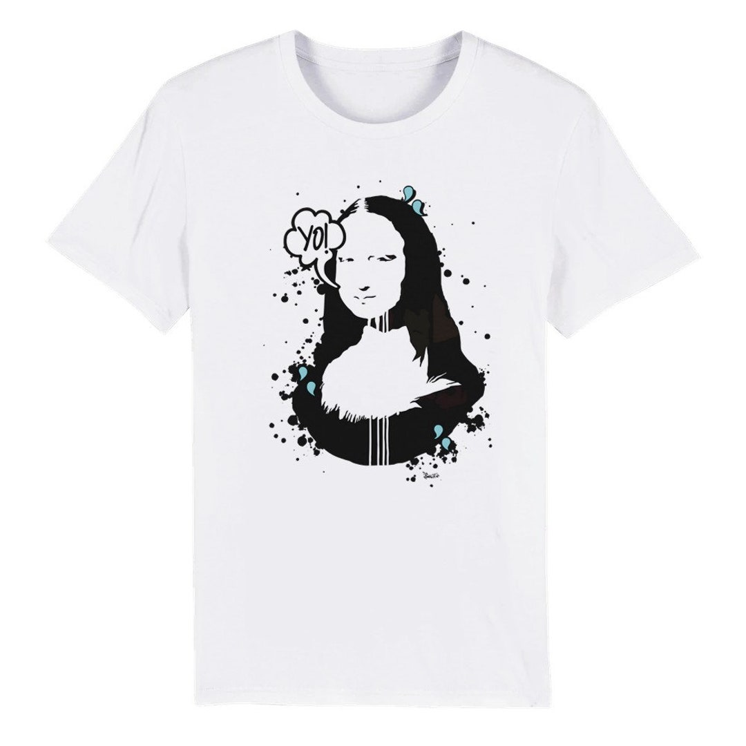 YO Mona Lisa Organic T-shirt design JP Malot. Adagp - Etsy