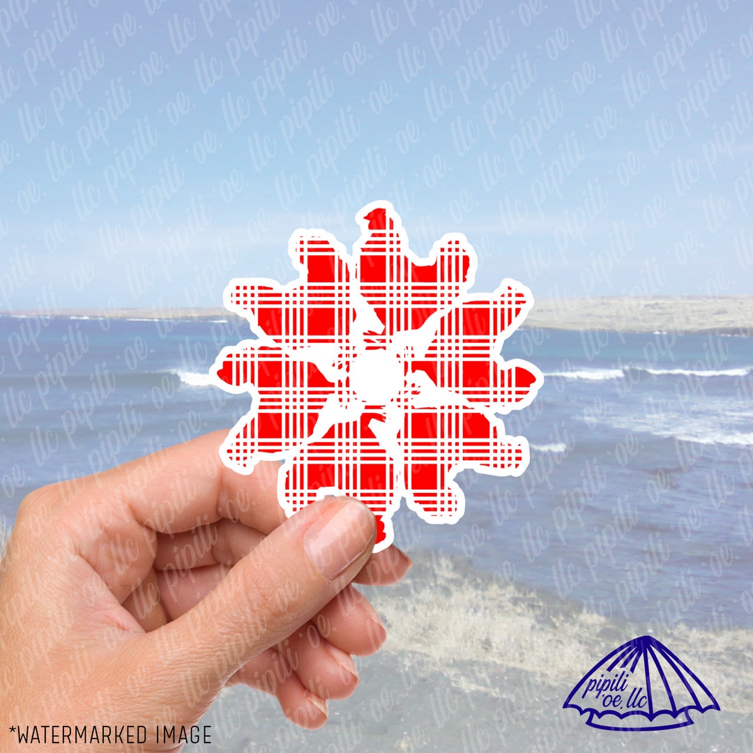 Chicken Palaka Sticker - Chicken Flower Sticker - Laptop Sticker ...