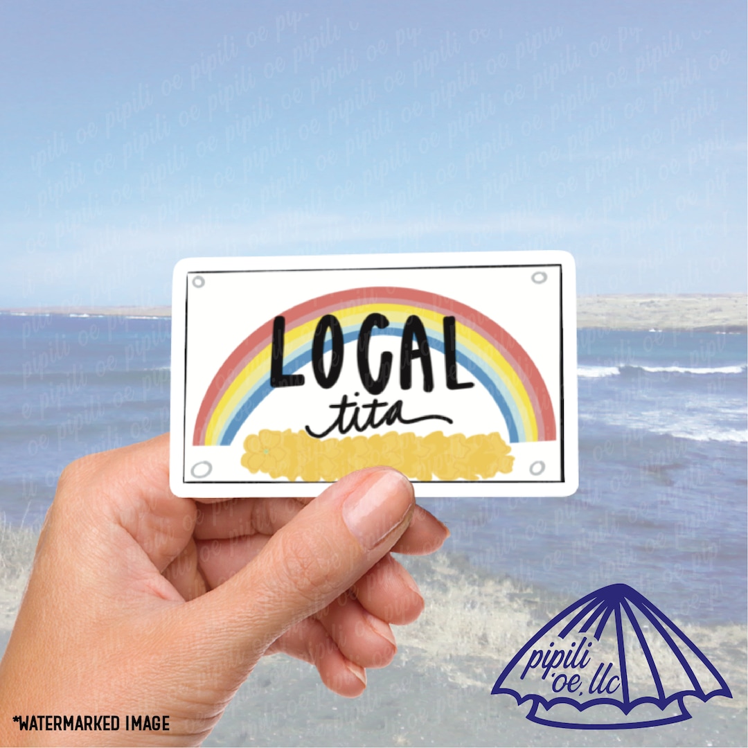 Local Tita Sticker - Hawaii License Plate Sticker - Hawaii Sticker ...