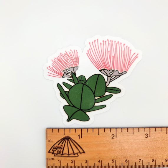 Ohia Lehua Sticker Ohia Sticker Lehua Flower Sticker | Etsy