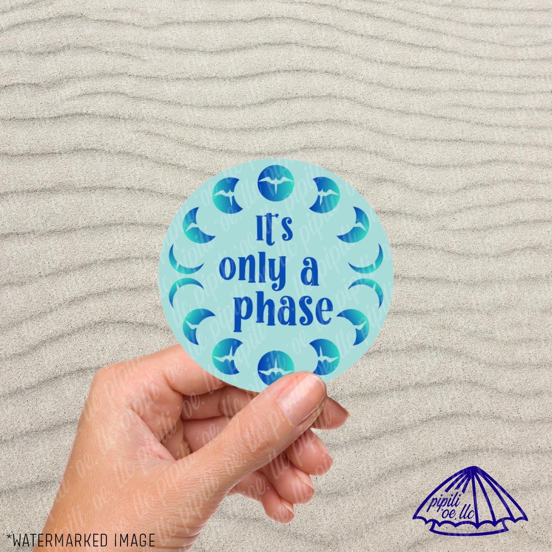 It's Only A Phase Iwa Bird Sticker - Iwa Bird Sticker - It's Just a ...