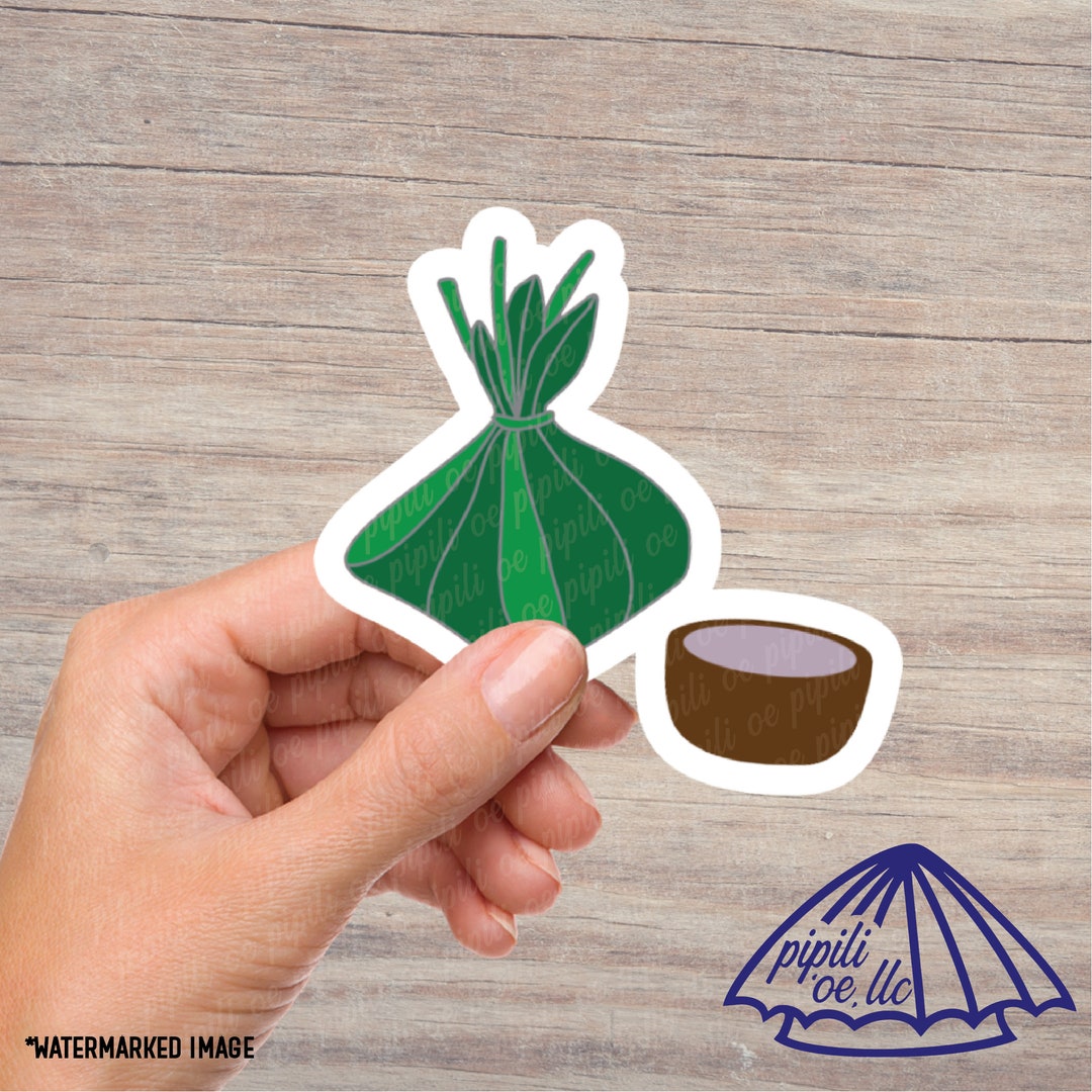 Laulau and Poi Sticker - Hawaii Food Sticker - Laulau Sticker ...