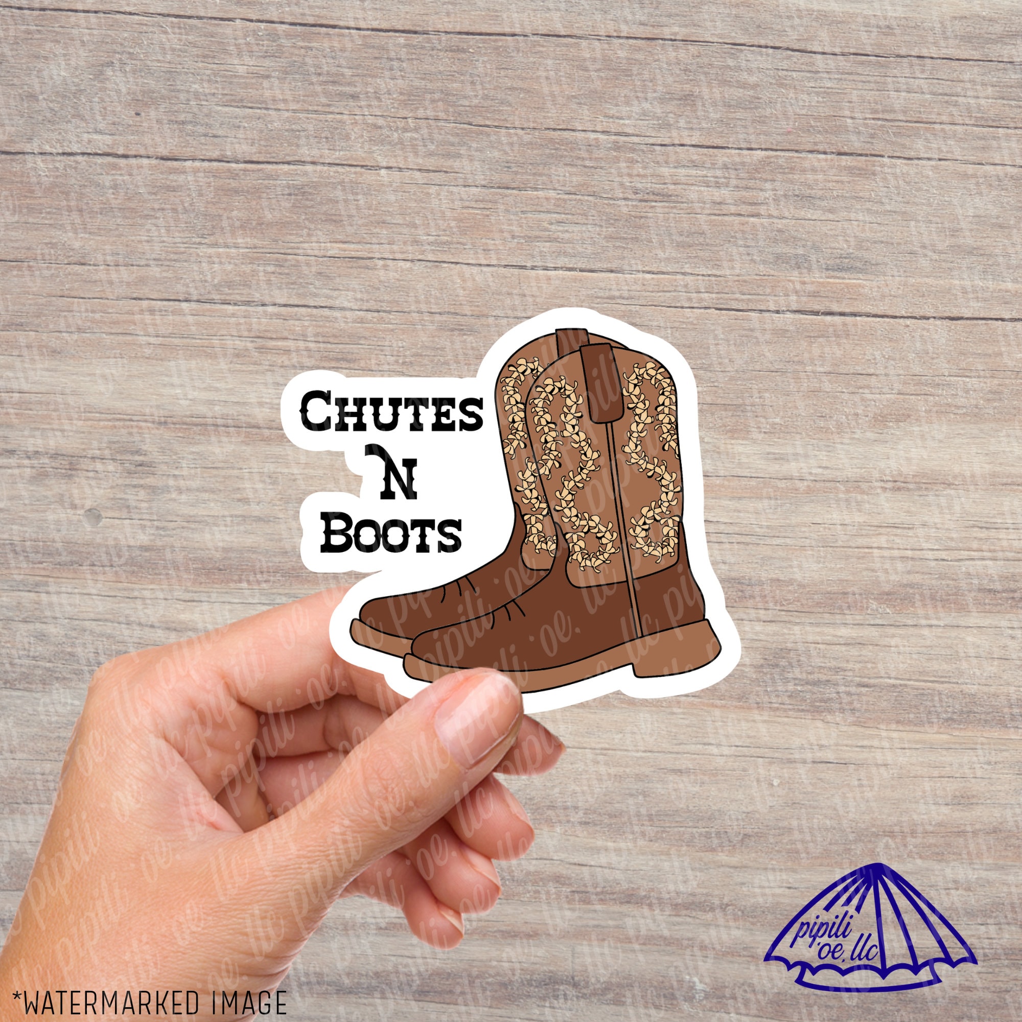 Chutes N Boots Sticker - Chutes and Boots - Rodeo Sticker - Laptop ...