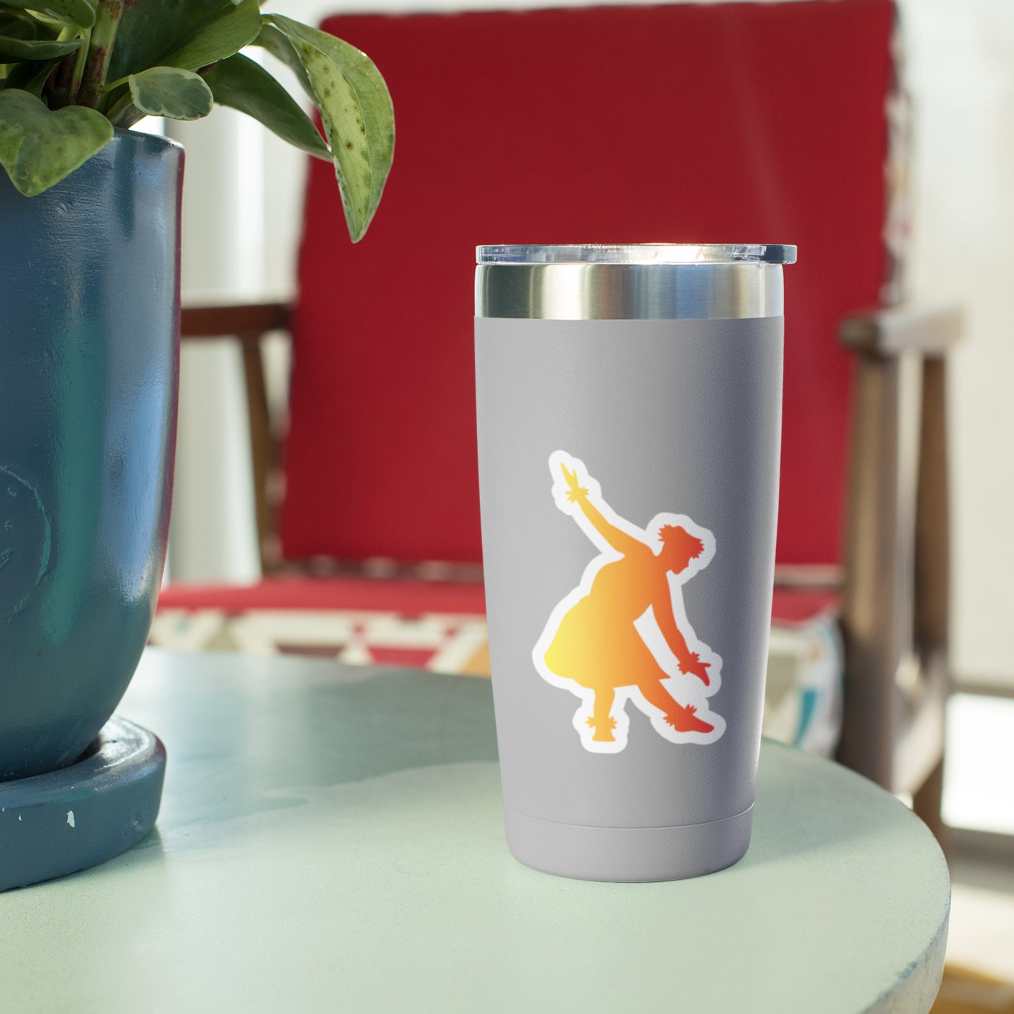 Hula Dancer Silhouette Sticker Hula Dancer Sticker Hawaii Sticker Hula ...