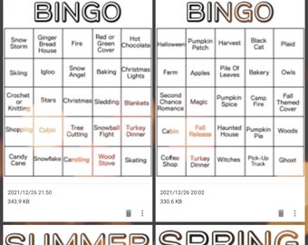 Reading Bingo - Etsy
