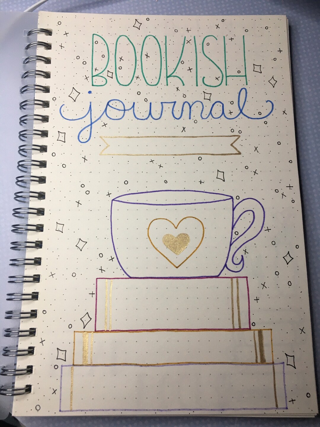 Custom Hand Drawn Reading Journal Bullet Journal / Dated or Undated ...